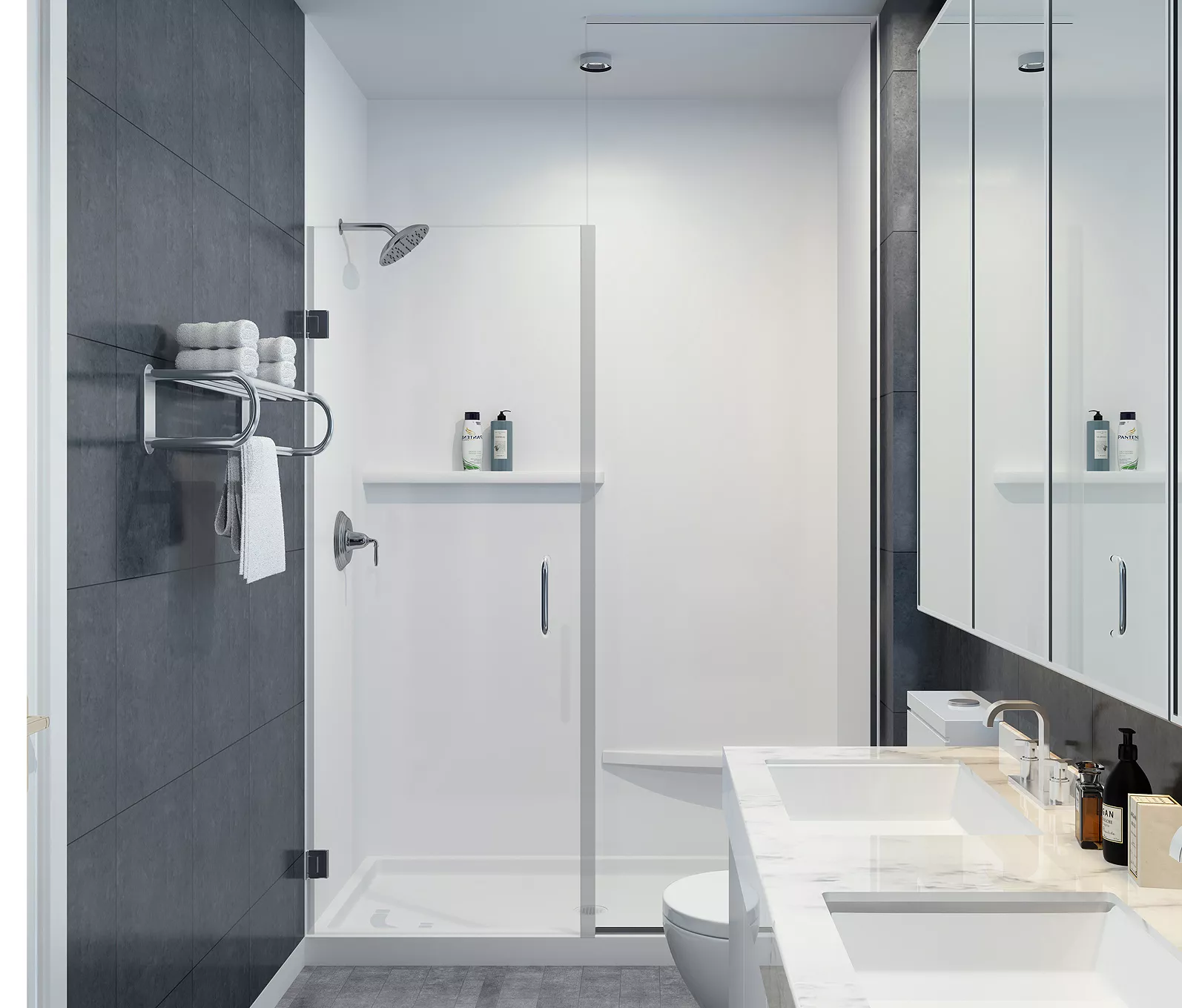 TS-TR: Traditional Style Shower Wall Panel | Mincey Marble