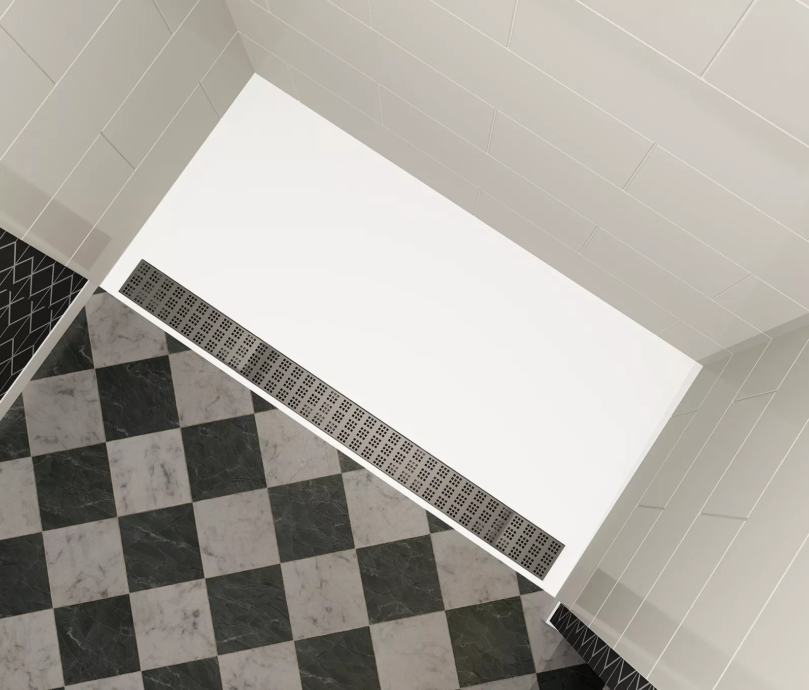 TD-RI-36-ADJ-62: 31-36 Adjustable Roll-In Trench Drain Pan TD-RI-36-ADJ ...