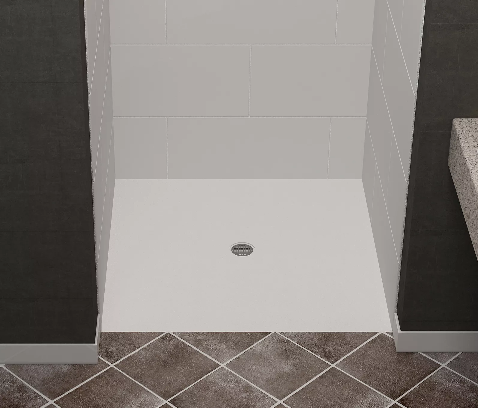 Commercial Shower Pan TP-3838 | Mincey Marble
