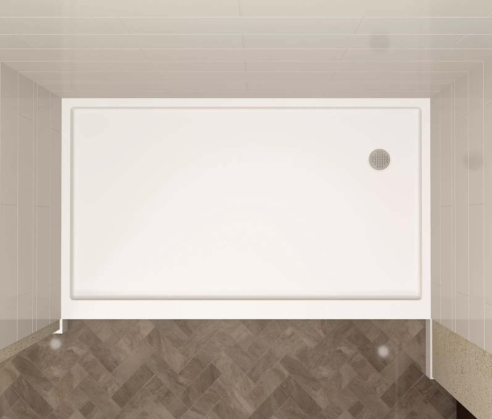 Dream Bathroom With SP-36 60 Commercial Shower Pan with Corner Drain ...