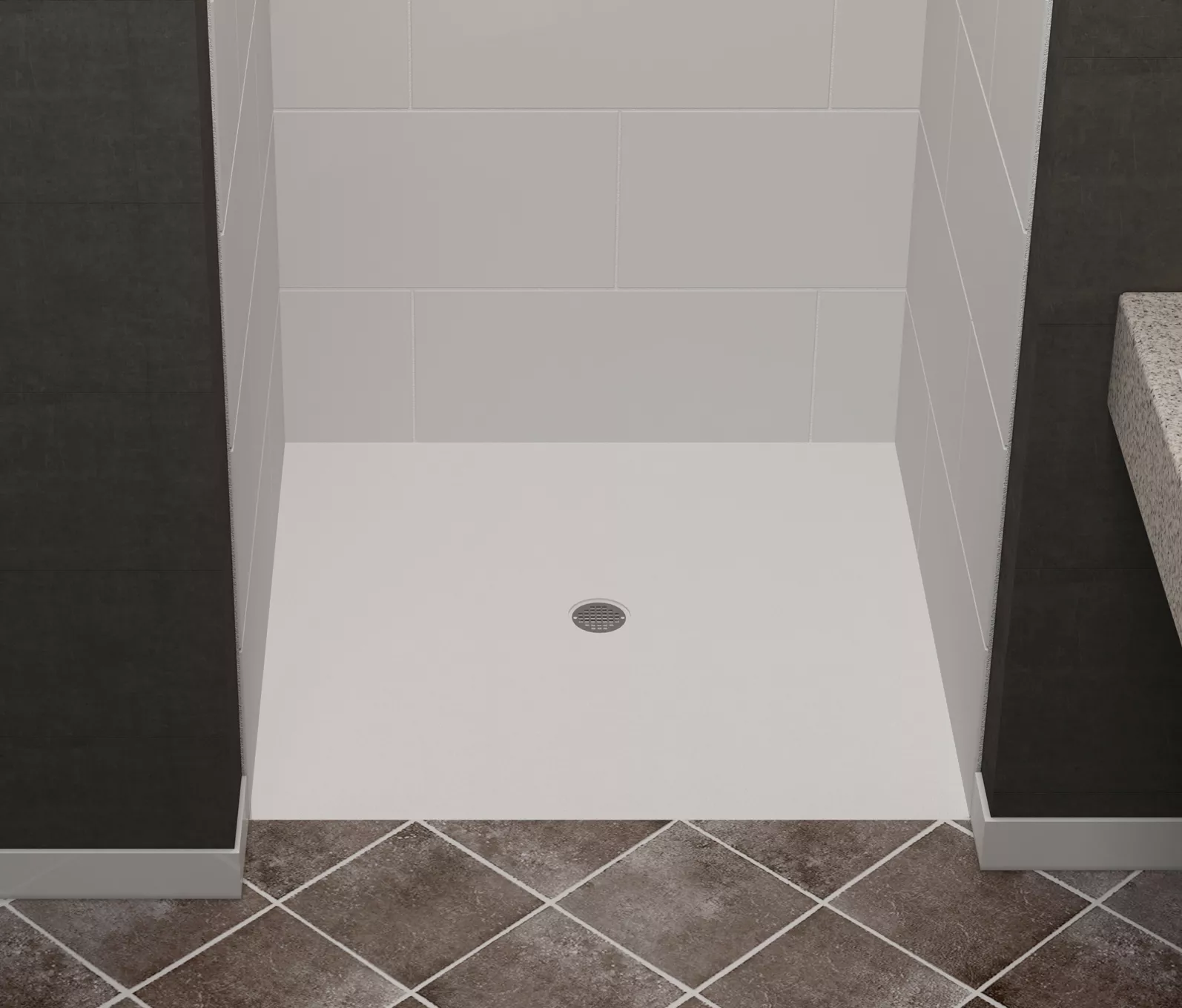 Transfer Commercial Shower Pan TP-3738 | Mincey Marble