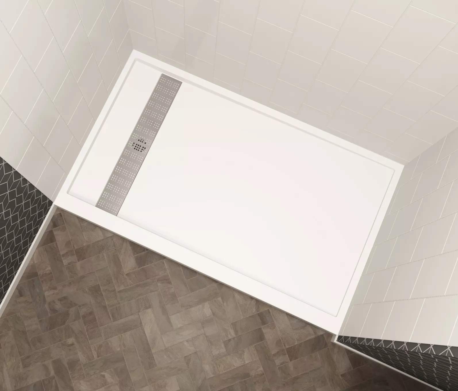 Renovation Shower Pan | Large Commercial Base TD-36x60 | Mincey Marble