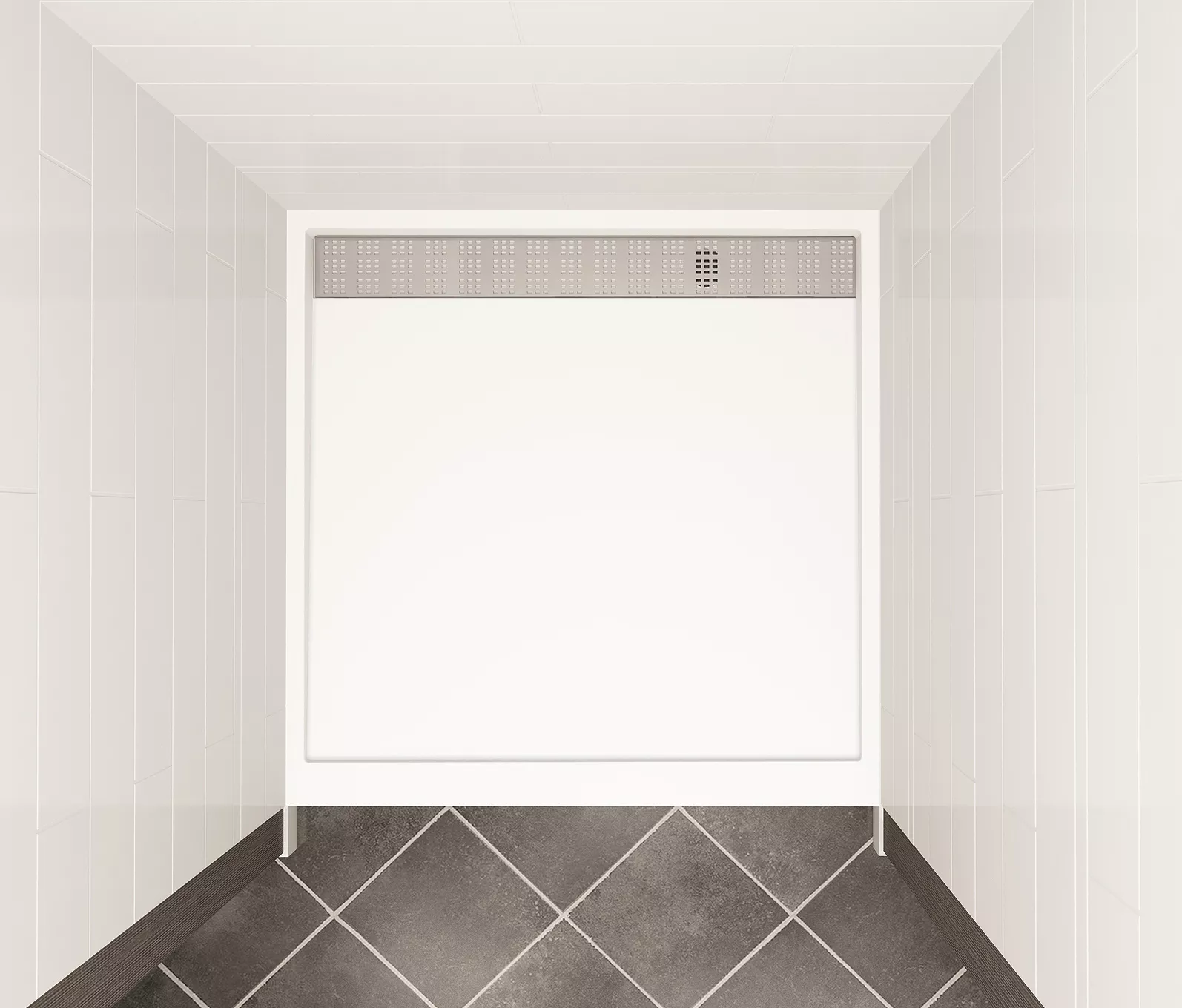 Commercial Shower Pan | Square Trench Drain Shower Base TD-42 42 ...