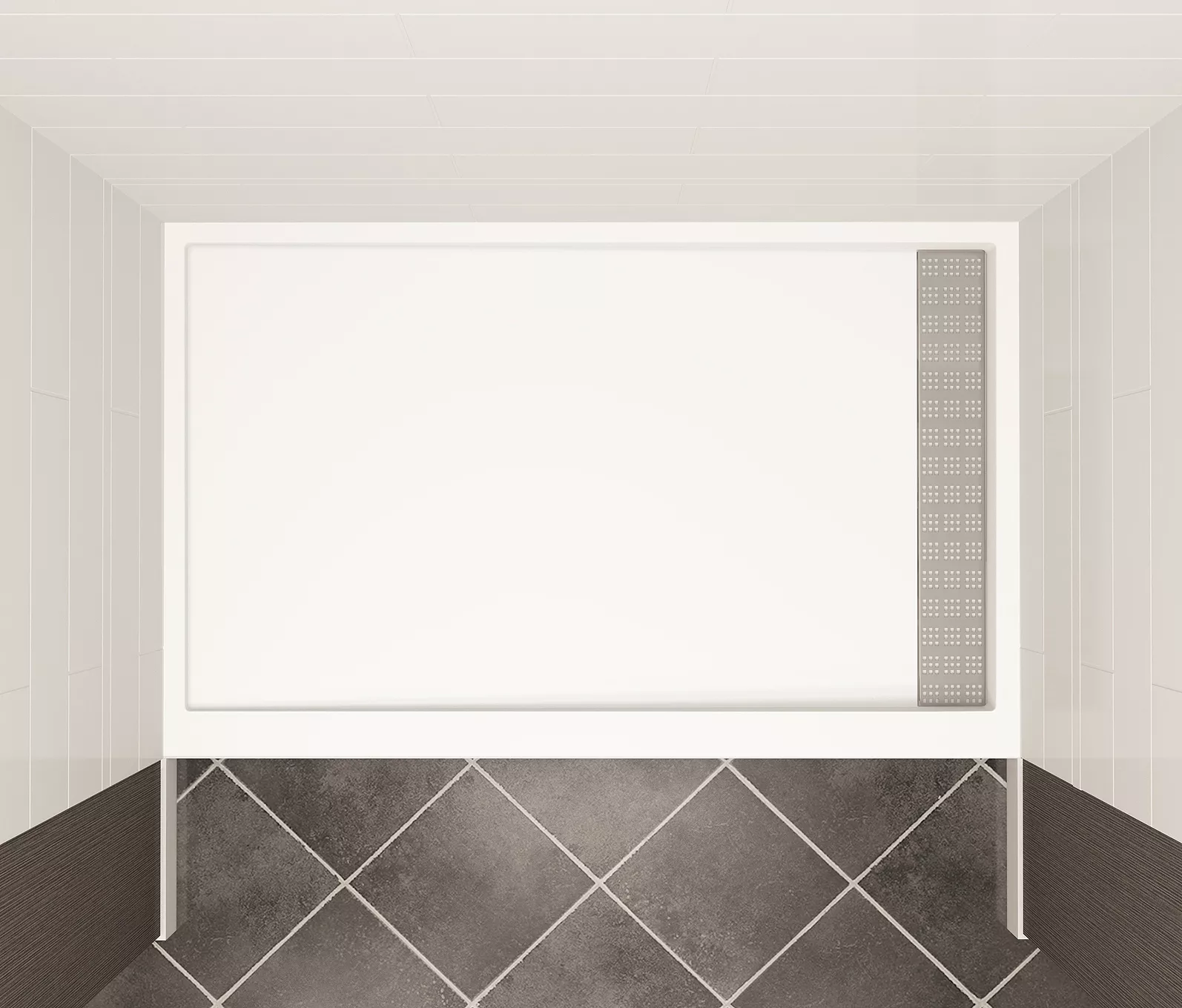 Reversible Trench Drain Shower Pan | Commercial Shower Base TD-R-34 54 ...